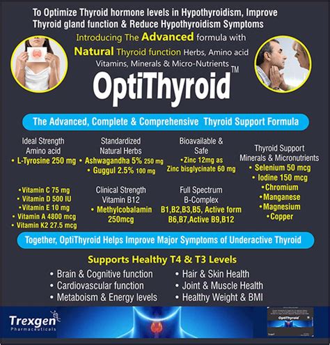 Buy Trexgen Opti Thyroid Underactive Thyroid Function Tablets 30 Tablets Online And Get Upto 60