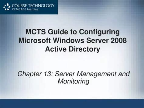 PPT MCTS Guide To Configuring Microsoft Windows Server Active Directory PowerPoint
