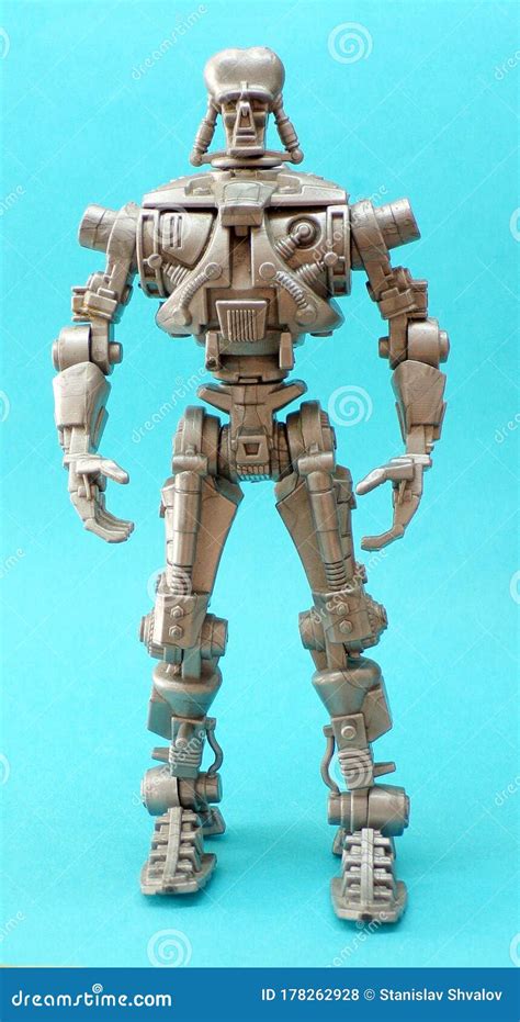 Terminator Cyborg Robot Metal Skeleton Detail Editorial Image