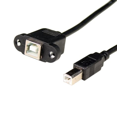 30cm Usb 20 B Female Socket Printer To B Male Plug Panel Mount