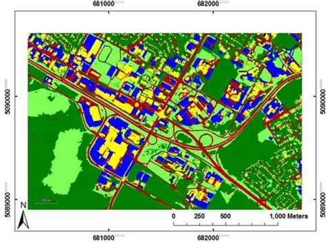 Hierarchical Object Based Classification Results Of A Qb And B