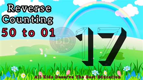 Learning Reverse Counting 50 To 01 Youtube