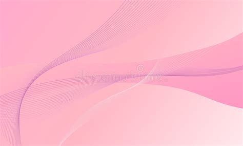 Pink Business Lines Waves Curves With Smooth Gradient Abstract Background Stock Vector