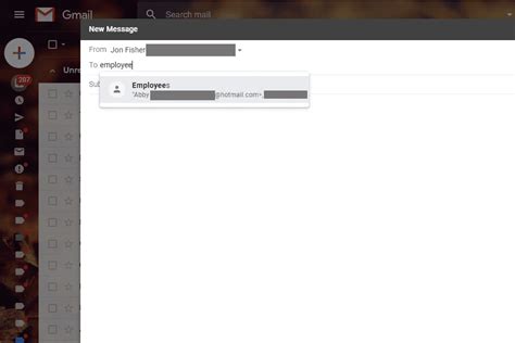 how to send an email to groups in gmail