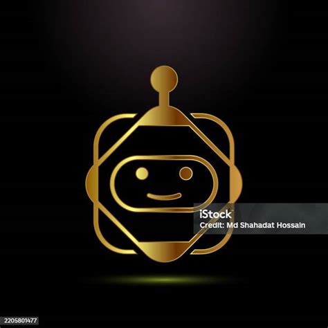 Ai 어시스턴트 아이콘 디자인 일러스트레이션 디지털 또는 가상 비서 기호 금색 스타일의 로봇 아이콘 0명에 대한 스톡 벡터 아트 및 기타 이미지 Istock