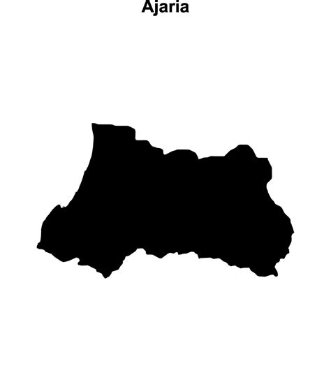 Ajaria Region Blank Outline Map 55035759 Vector Art At Vecteezy