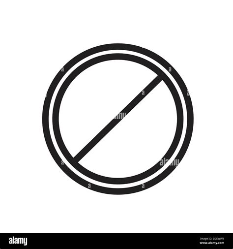 Stop Icon Simple Flat Vector Symbol Outline Collection Set Logo Stock Vector Image And Art Alamy