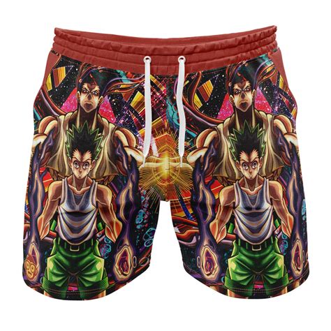 Trippy Gon Freecss Hunter X Hunter Gym Shorts Otbtbgs000008 Otaku Treasure