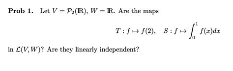 Solved Prob 1 Let V P2 R W R Are The Maps Chegg Com
