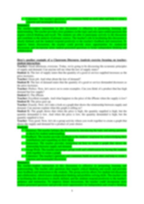 Solution Practice Classroom Discourse Interaction Studypool