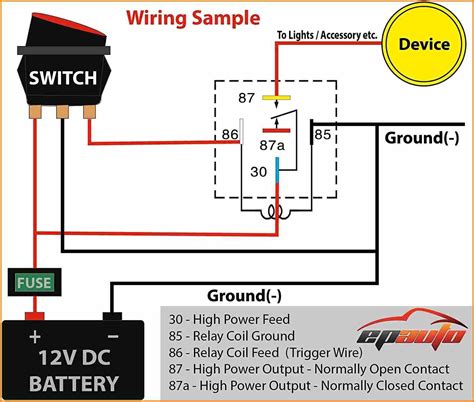 Relay 5 Pin Wiring Diagram