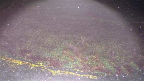 Simple Squamous Epithelium Sec Filmed Under Microscope With 100 Times Magnification Stock