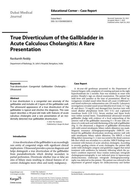 Pdf True Diverticulum Of The Gallbladder In Acute Calculous