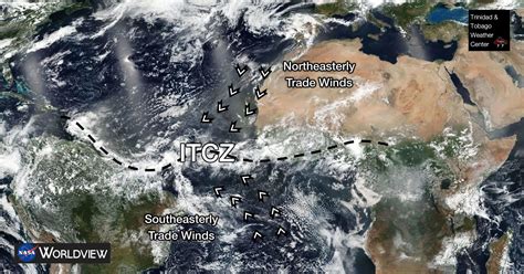 The Intertropical Convergence Zone ITCZ Trinidad And Tobago Weather