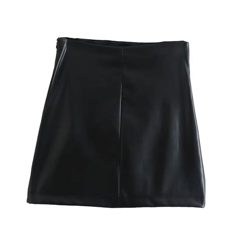 Faux Leather Mini Skirt