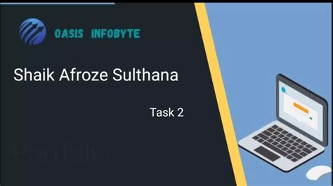 shaik afroze sulthana on linkedin task2 level1 oasisinfobyte webdesign webdevelopment