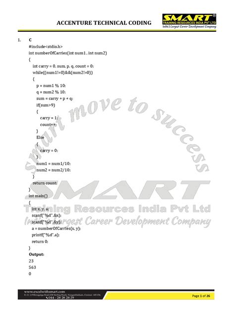 accenture technical coding solution pdf