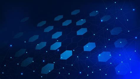 Premium Vector Abstract Global Network Connection With Connecting Dots Lines And Hexagons Big