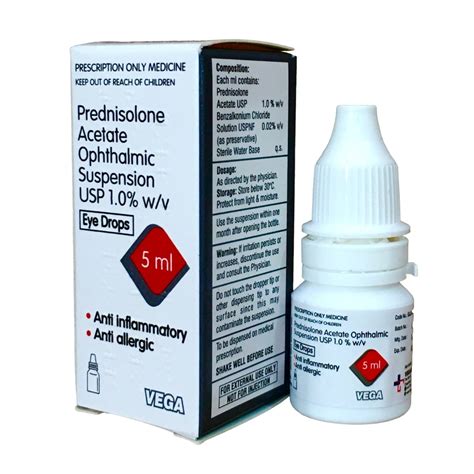 Prednisolone Drop 1 5ml Vega Uk Country Medical Pharmacy