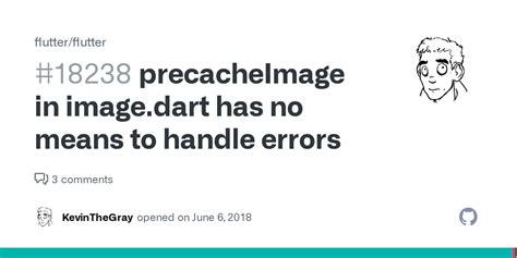 PrecacheImage In Image Dart Has No Means To Handle Errors Issue Flutter Flutter GitHub