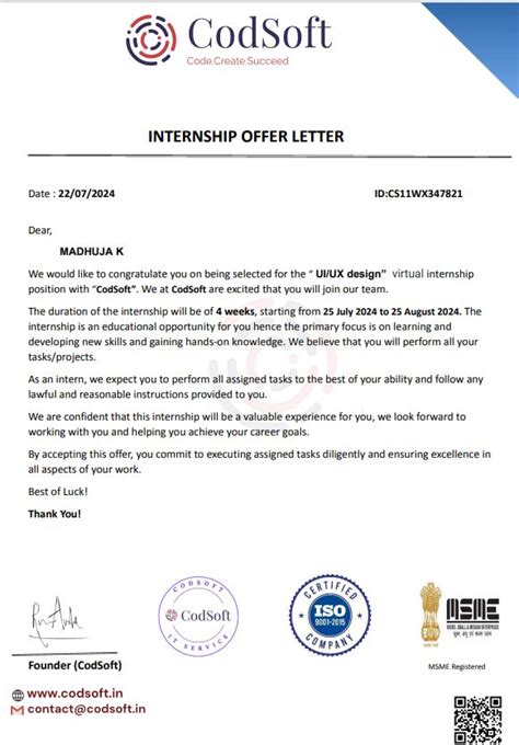 Madhuja K On Linkedin Internship Codsoft Uiuxdesign