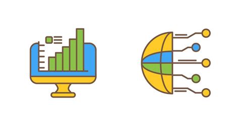 Monitor And Network Icon Vector Art At Vecteezy