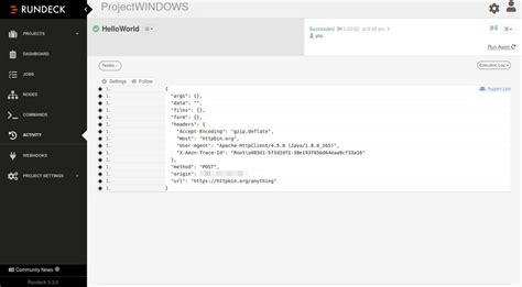 Job Scheduling How To Create A Job In Rundeck That Triggers Rest Url Stack Overflow