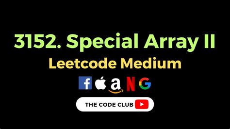 special array ii leetcode 3152 dsa arrays youtube