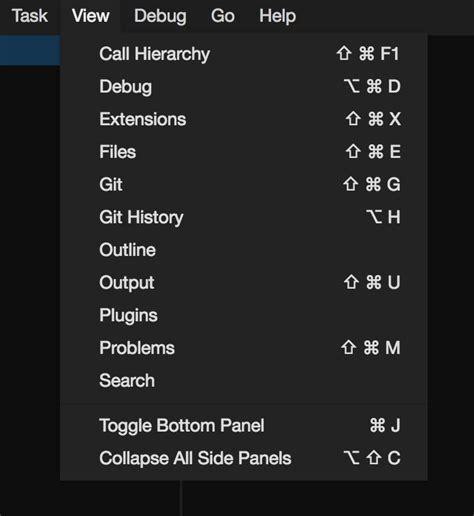 missing view keybindings · issue 2837 · eclipse theia theia · github