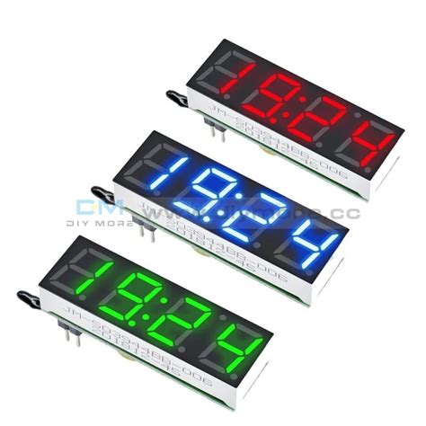 Red Blue Green 3 In 1 Led Ds3231sn Digital Clock Temperature Voltage M Diymore