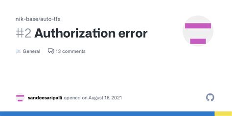 Authorization Error Nik Base Auto Tfs Discussion 2 GitHub