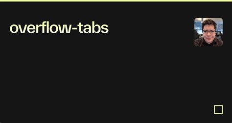 Overflow Tabs Codesandbox Overflow Tabs Codesandbox