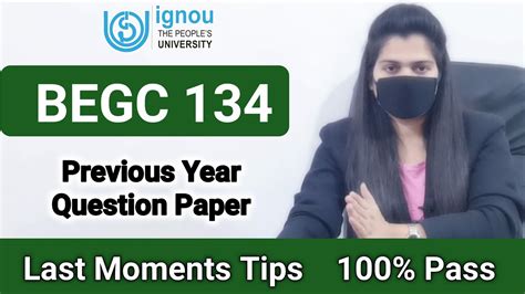 BEGC Previous Year Question Paper Ignou BEGC Important Questions YouTube