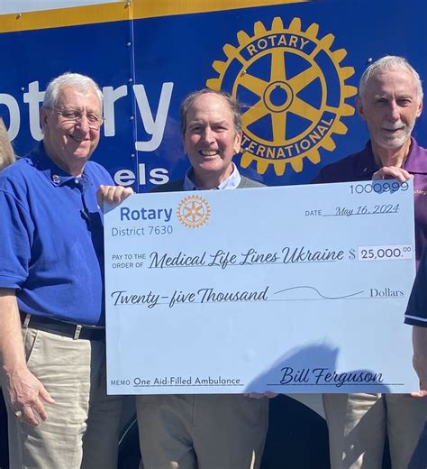 It Was A Real Honor To Receive This Grant Check On Behalf Of The Uk