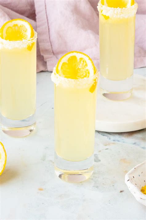 Lemon Drop Shots Fake Ginger