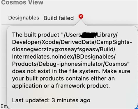 Build Failed In Storyboard Issue 191 Evgenyneu Cosmos GitHub