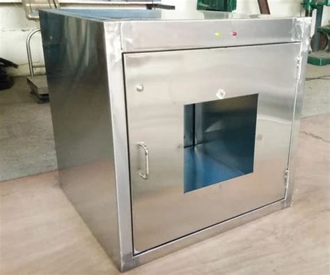 Stainless Steel Square Static Pass Box For Laboratories Size 48x48x48 Cm Lxwxh At 45000