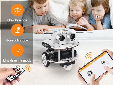 Qbot Hiwonder Small Programmable Robot Kit Based On Scratch 30 Ai