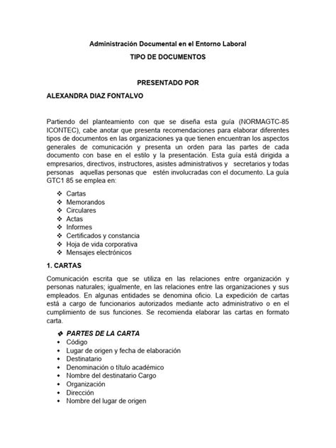 Tipos De Documentos Normas Icontec Pdf