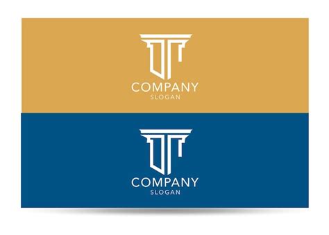 Premium Vector Modern Monogram Initial Letter Dt Logo Design Template