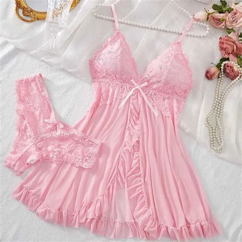 Lingerie Sets For Women Erotic Lace Bra Panty Set Sexy Nighties For
