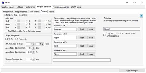 Setup Program Behavior