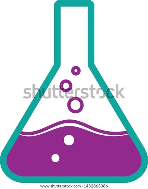 Chemistry Flask Clipart Vector Illustration Stock Vector Royalty Free