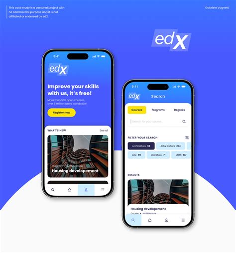 Ux Ui Online Learning Platform Edx App Redesign Behance