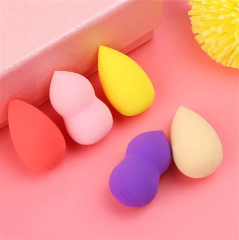 5 Pcs 메이크업 블렌더 스폰지 화장품 퍼프 스폰지 메이크업 Bueaty 블렌더 메이크업 가방 Fondation 파우더 크림 Concealer 도매코스메틱 퍼프