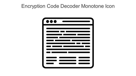 Encryption Code Decoder Monotone Icon In Powerpoint Pptx Png And