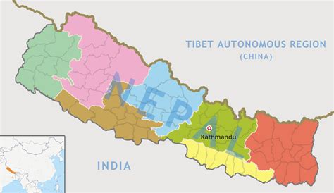 Nepal Map Map Of Nepal Nepal Tour Map Tibet Vista