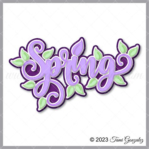 Leafy Spring Title Cuddly Cute Designs
