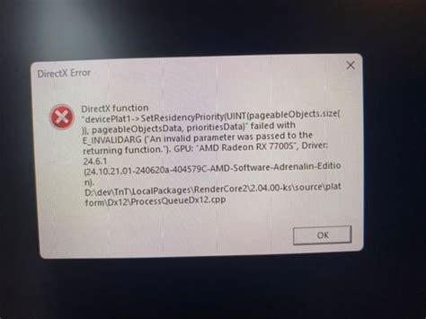 Direct X Error Rbattlefield2042