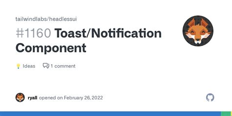 Toastnotification Component · Tailwindlabs Headlessui · Discussion